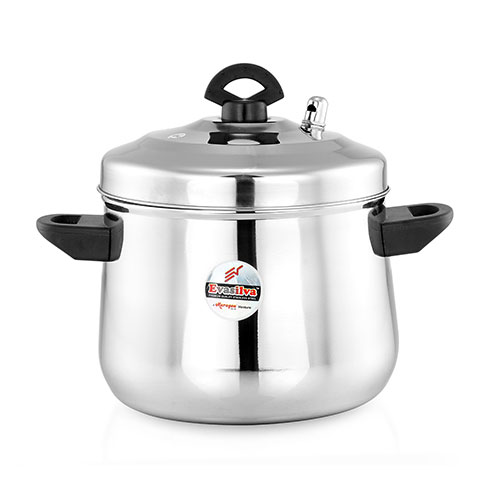 Buy Evasilva Curve Idly Cooker Mini Idli Maker 6 Plates Stainless Steel ...