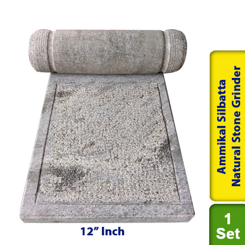 Buy Ammikal Silbatta Stone Grinder Sil Batta Stone Flour Hand Mill 12 ...